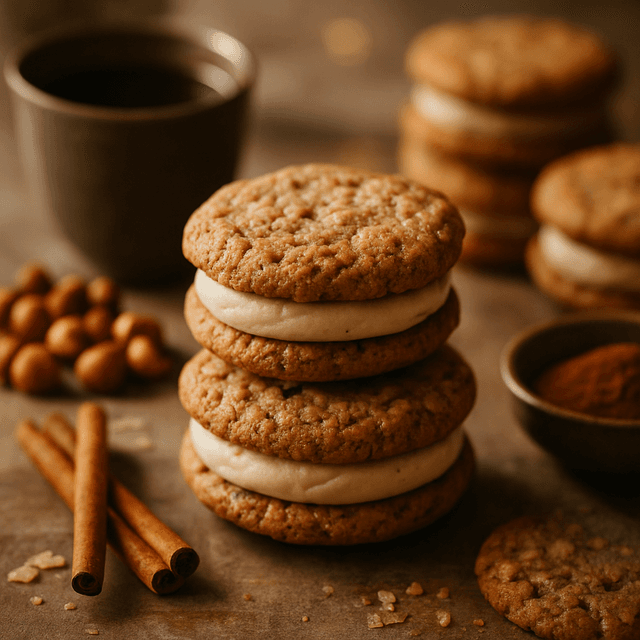 Brown Butter Espresso Cookie Sandwiches | DishGen Recipe