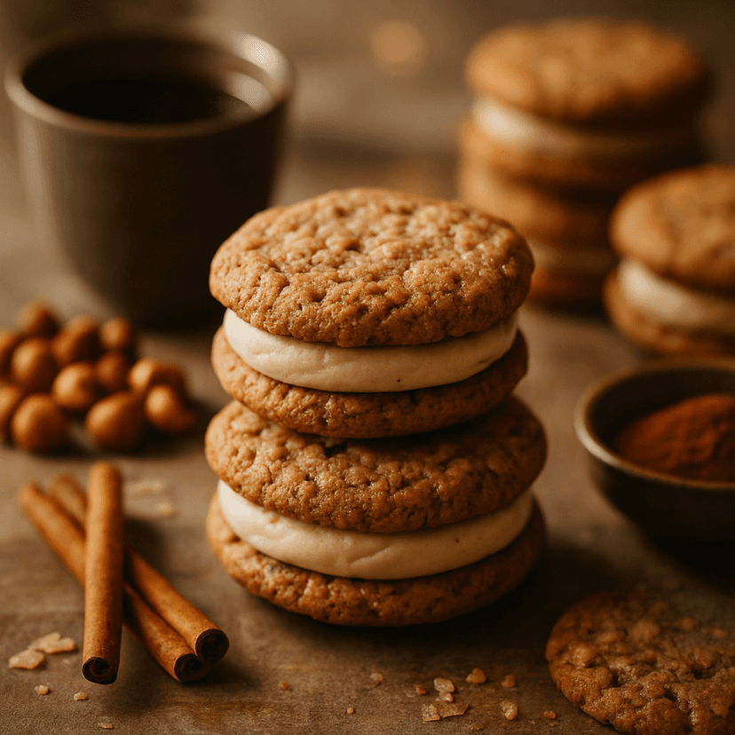 Brown Butter Espresso Cookie Sandwiches | DishGen Recipe
